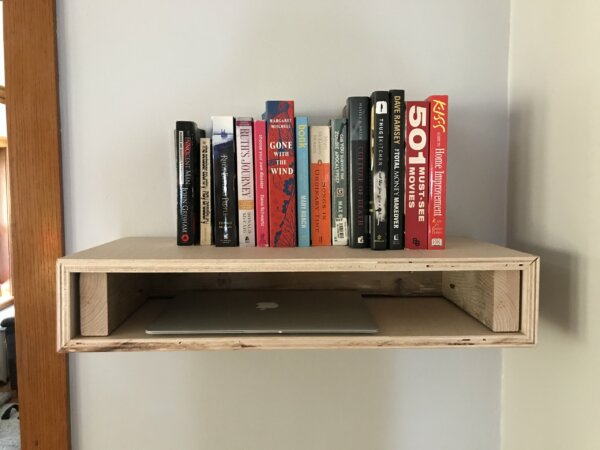 Floating shelves with hidden drawer – Wood Rather DIY